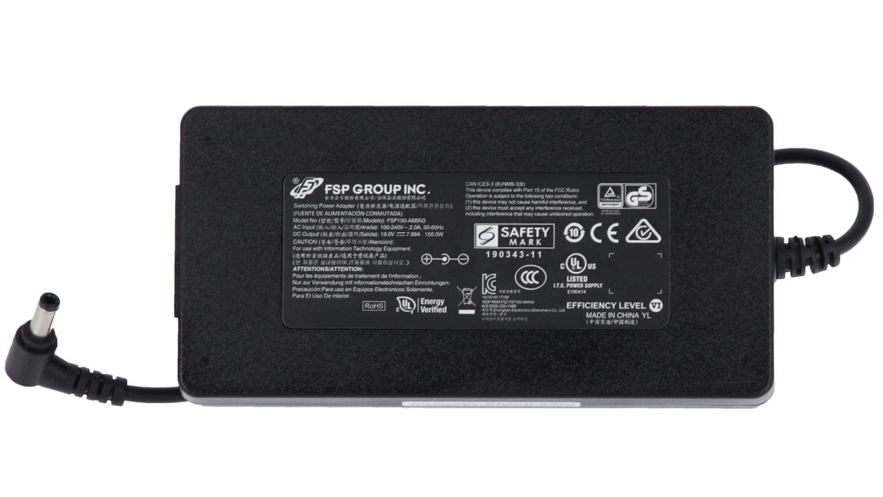 Notebook adapter 150 Watt (lange pin) incl. snoer - BTO